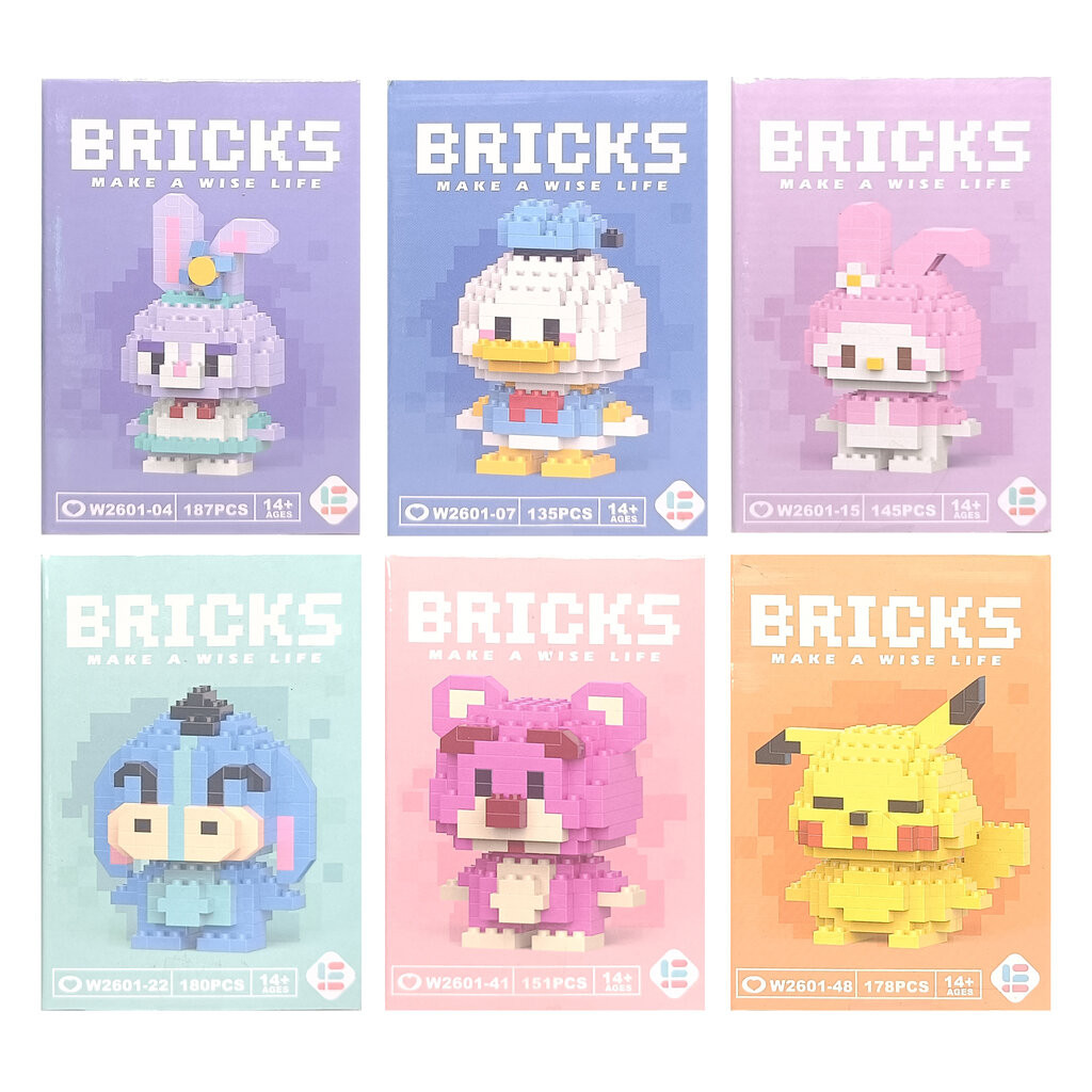 Block W2601 Bricks Building Disney Duffy Sanrio Mini Blocks Cartoon ...