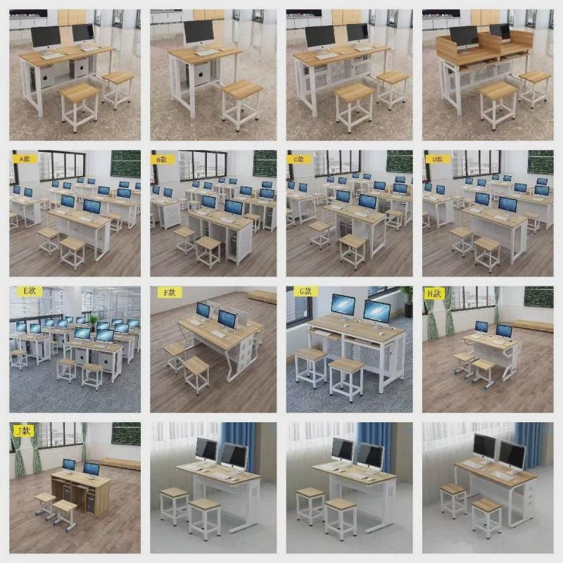 Computer Classroom Computer Desk School Student Computer Training Desk ...