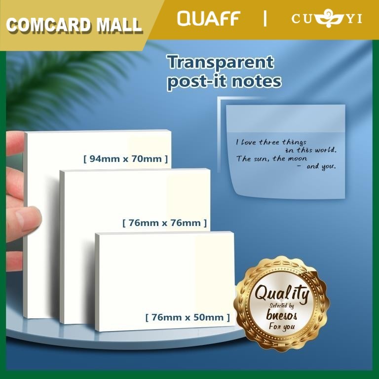 Transparent Post it Notes Sticky Notes Transparent Sticky Note ...