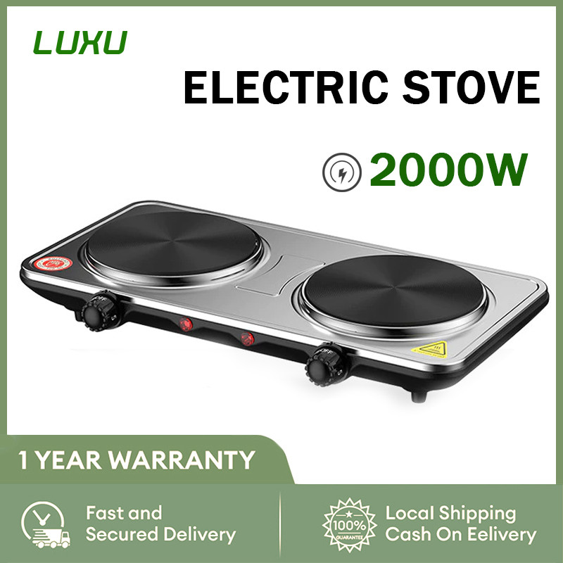 LUXU 2000W Electric Stove Double Hot Plate Electric Cooking Stove ...