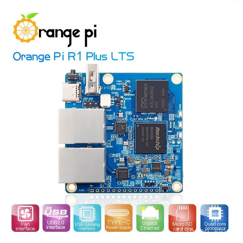[In stock]Orange Pi R1 Plus LTS 1GB RAM Rockchip RK3328 Dual Gigabit ...