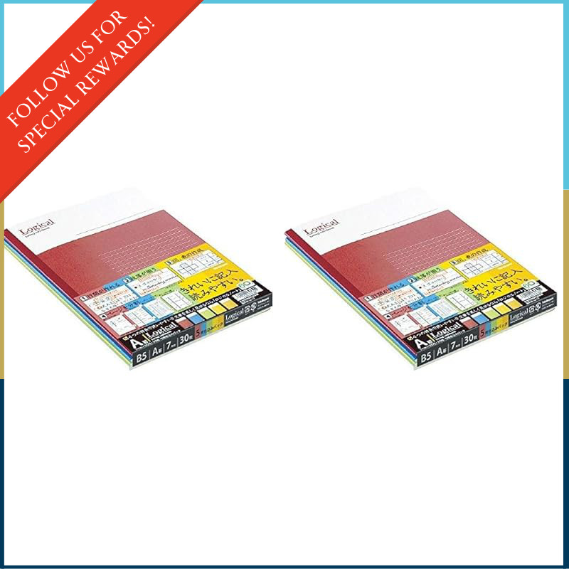 Nakabayashi No.B501A-5P Swing Logical Notebook B5 Size A ruled 5 books ...