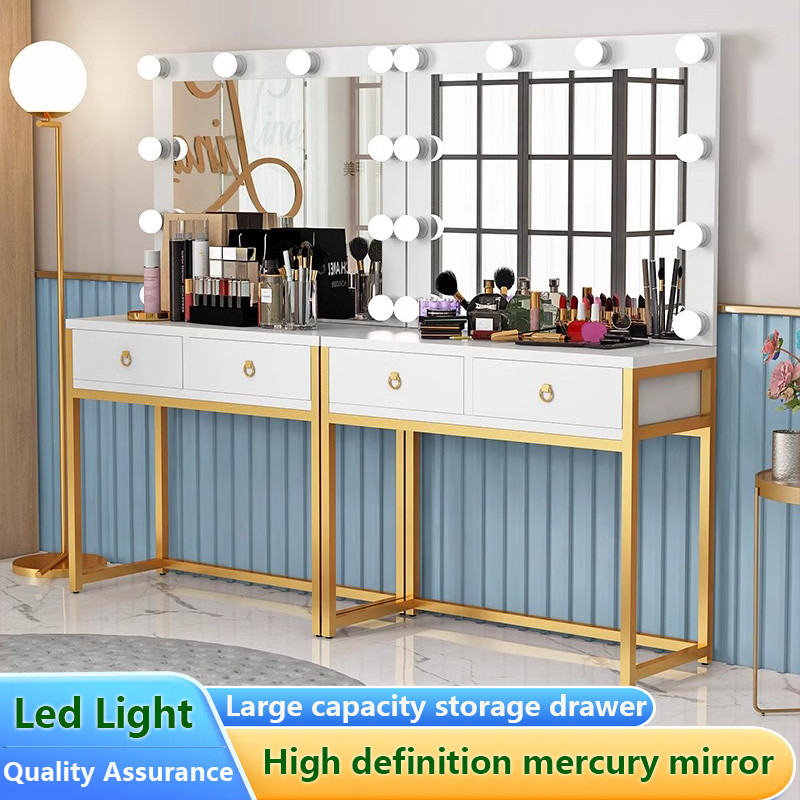 Make Up Table With Vanity Mirror Dressing Table With Lights Vanity ...