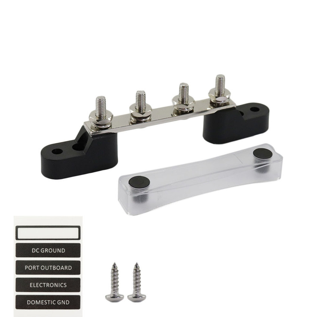 Rv Yacht Ship 4-Channel Inline Busbar 4 * M6 48VDC High Current Busbar ...