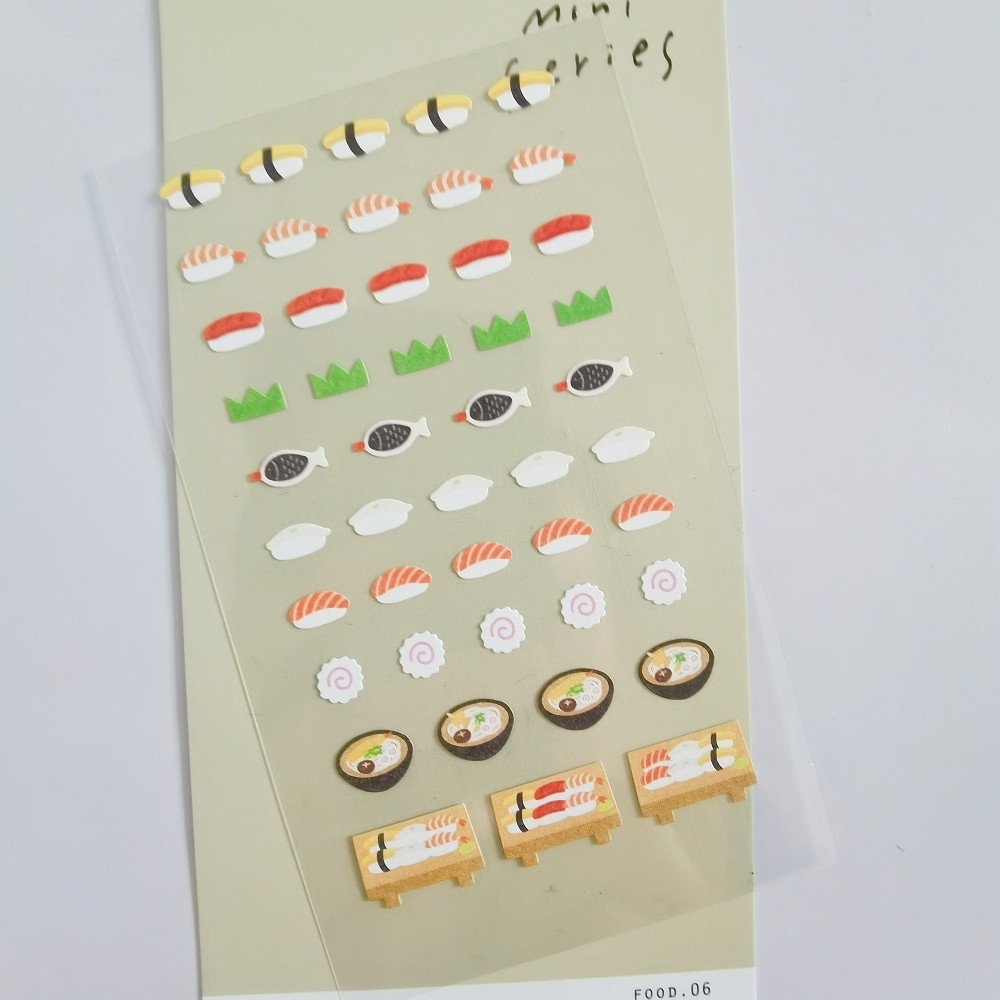 1 pc Korean Import Suatelier Japanese Food Noodles Sushi Stickers Mini ...