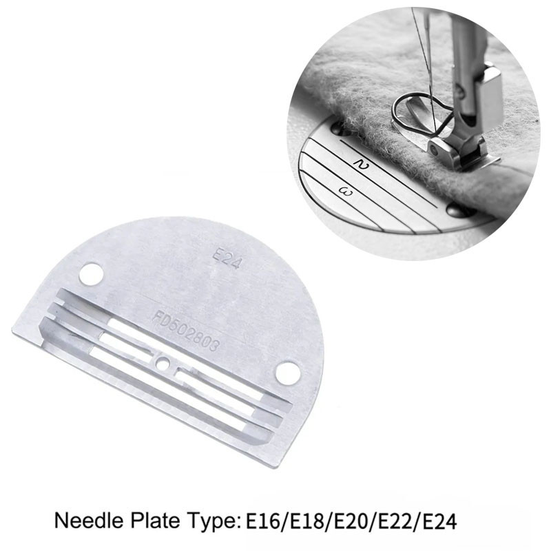 Steel Industrial Sewing Machine Needle Plate E22 E16 E18 E20 E24 For ...