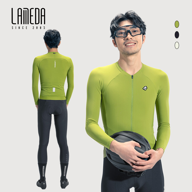 LAMEDA New Cycling Jersey Spring Summer Man Sunscreen Breathability Long Sleeved Top High ...