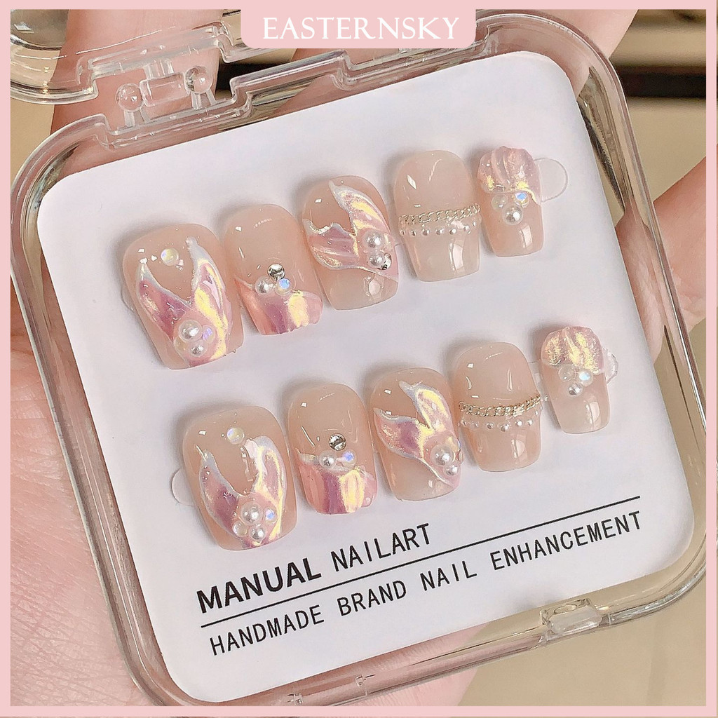 [HANDMADE] Mermaid Tail Pure Desire Wind Nail Piece Pure Handmade ...