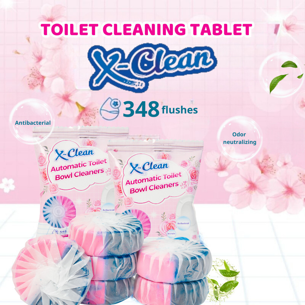 X-Clean Tablet Toilet Bowl Cleaner Automatic Tank Bowl Bathroom System ...