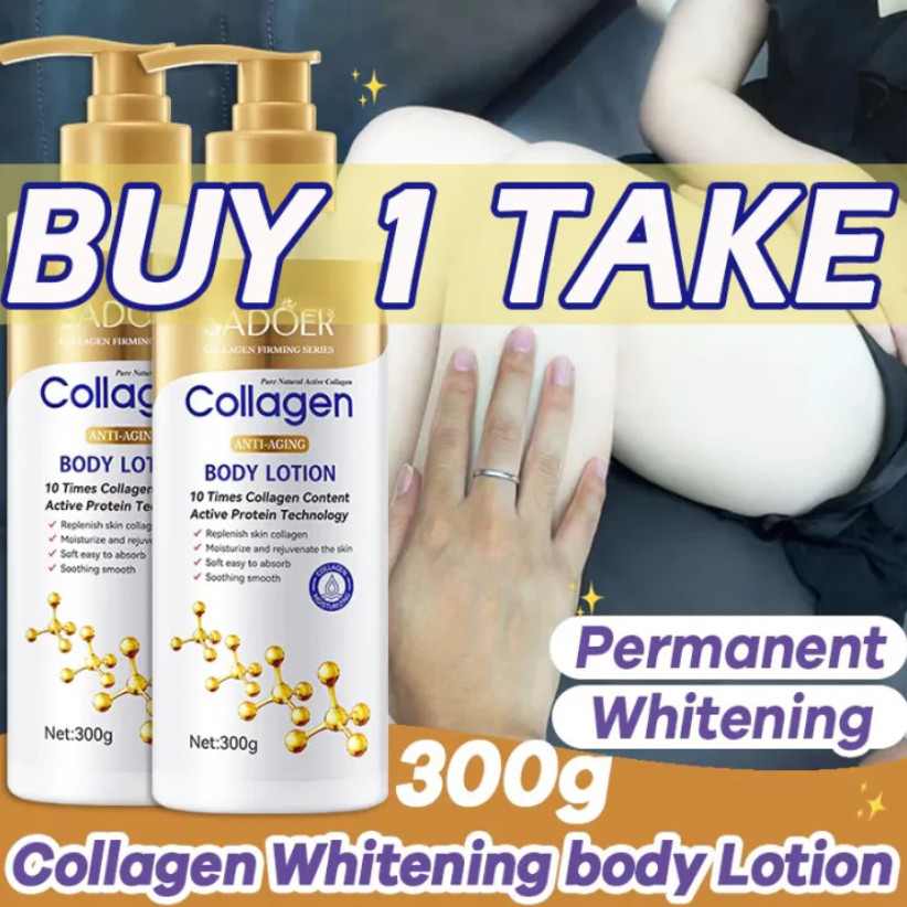 SADOER Collagen Whitening Body Lotion for Skin Whitening & Moisturizing ...