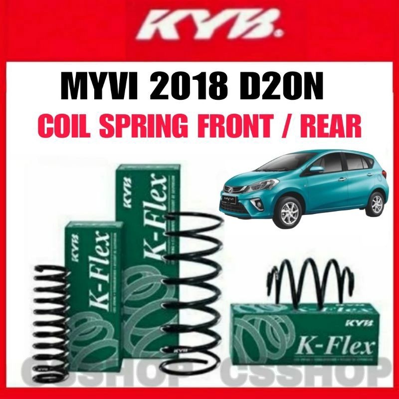 PERODUA MYVI D20N (2018~) FRONT / REAR / SET COIL SPRING STANDARD KYB K ...