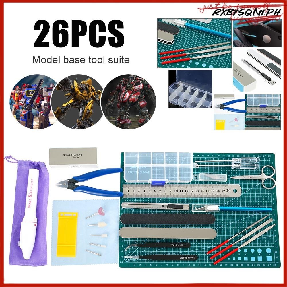 Modeler Basic Tool Set Complete Portable Hobby Building Tool Kit Model ...