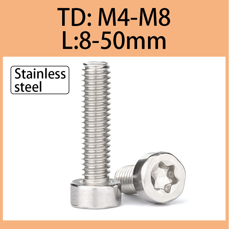 STAINLESS Security Torx Bolt 304 stainless steel Anti Theft Bolt Screw ...