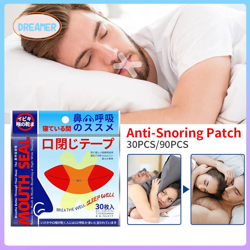 30pcs/90pcs Snoring Patch for Sleeping X-Type Mouth Tape Sleep Strip ...