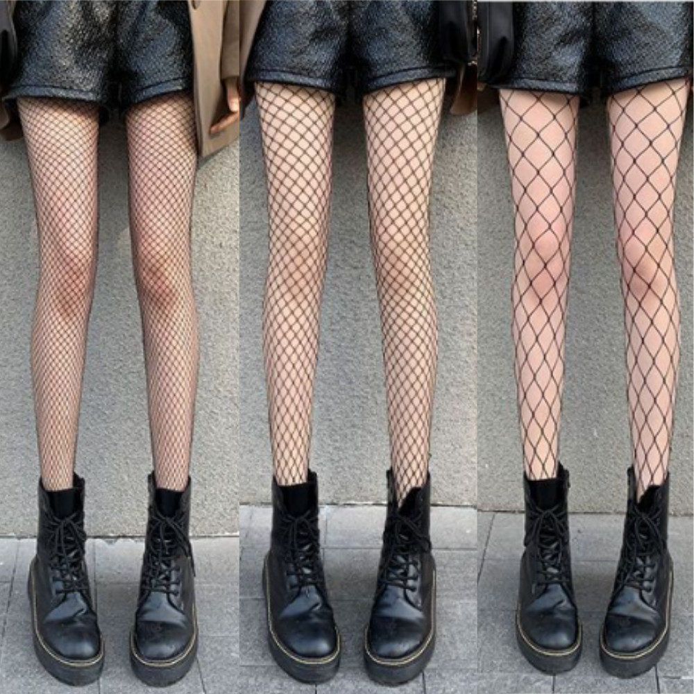 High Elastic Fish Net Stocking Fishnet Stockings Black Silk Hollow Sexy ...