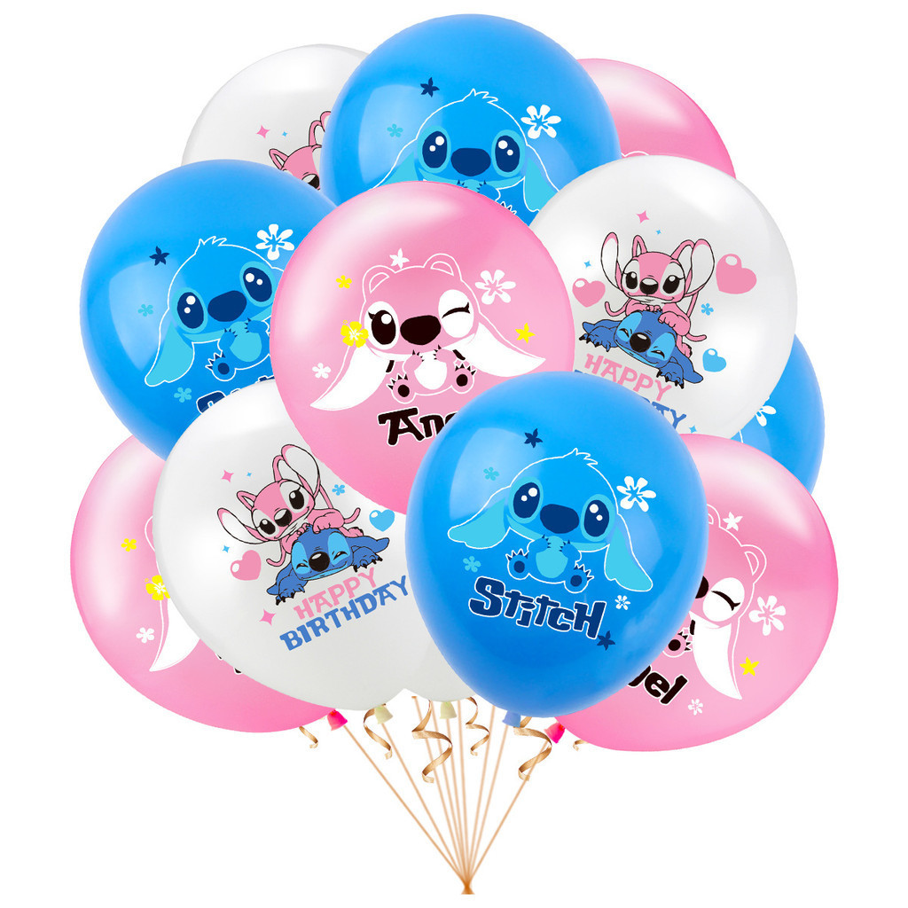 20Pcs 12inch Stitch Angie Latex Balloons for Stitch Theme Children's ...