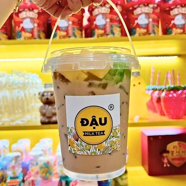 Plastic Milk Tea Bucket With Handle (Smooth Bucket Without sticker ...