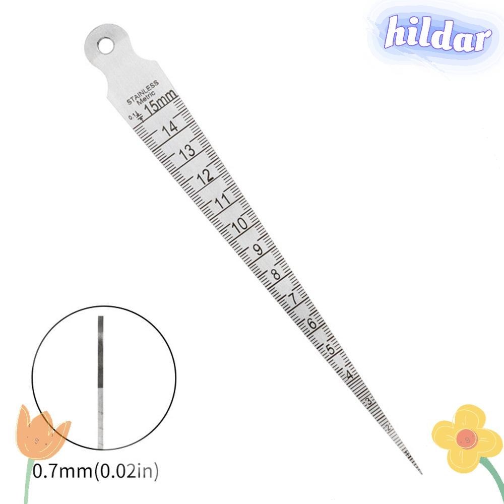 HILDAR Stainless Steel Welding Taper, Metric and Imperial 1-15mm Feeler ...