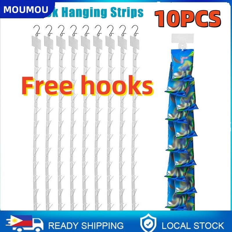 10/20pcs Snack Hanging Strips Store Hang Snacks Display Hanger Hooks ...
