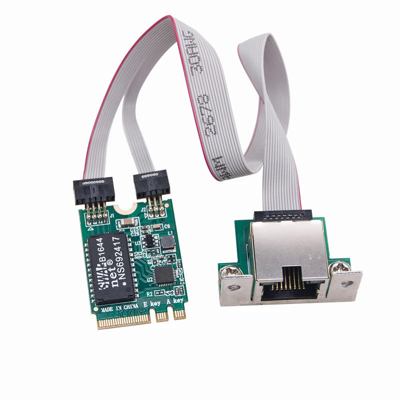 NEW M.2 A+E Gigabit Ethernet Network Card M2 to RJ45 COM Port Lan ...