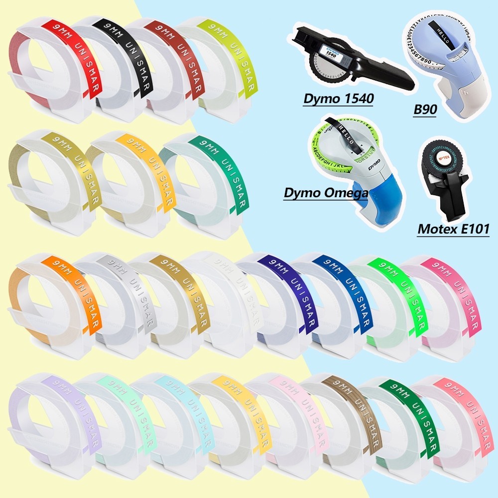Compatible Dymo Embossing Tape 3D Effect / Motex E101 Refill Label Tape ...