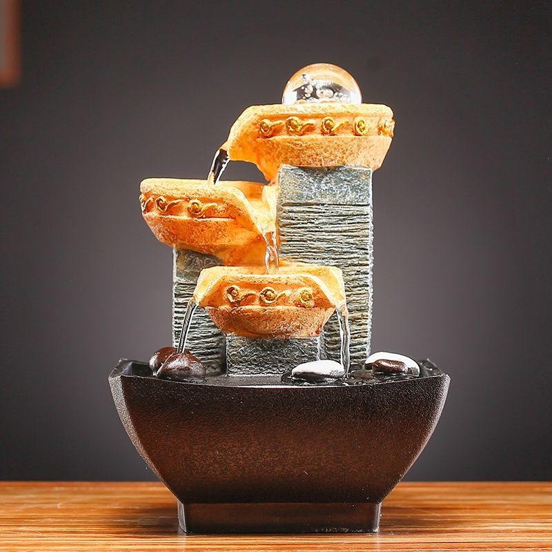 Modern Water Fountain Lucky Good Luck Comes Circulating Water Office ...