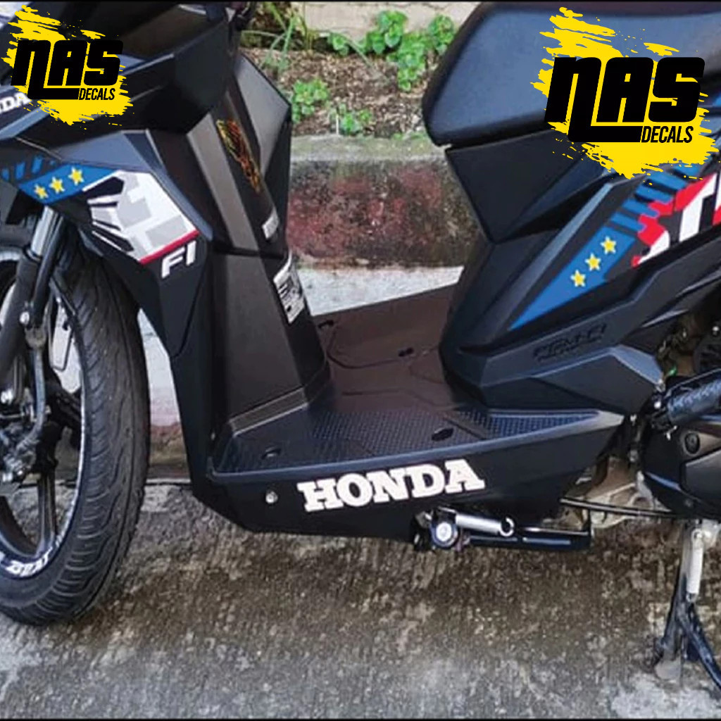 2pcs HONDA Side Skirt Motorcycle Sticker Decals Step Board Bangka ...