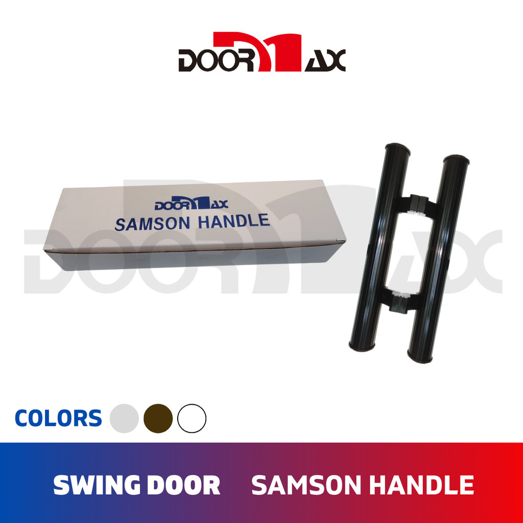 DOORMAX Samson Handle for Swing Door (Chrome/Brown/White) | Shopee ...