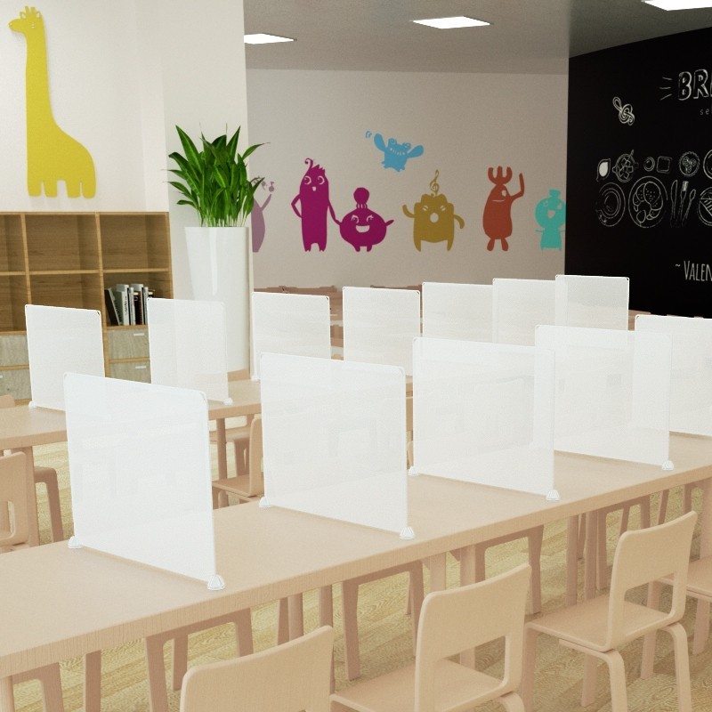 Desktop Isolation Board Partition Plate Canteen Table Epidemic Anti ...