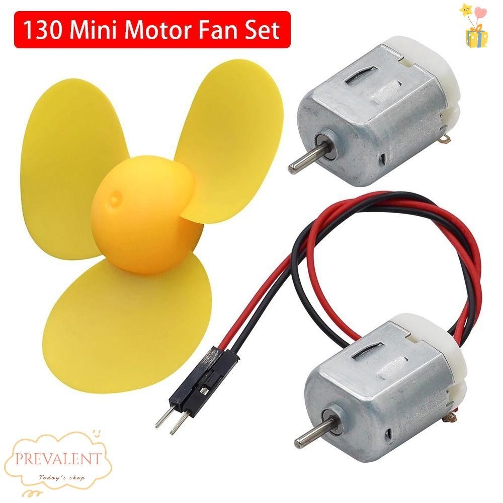 PREVA 1Set 130 Small Motor Kit, with Wired DC Four Wheel Drive Motor ...