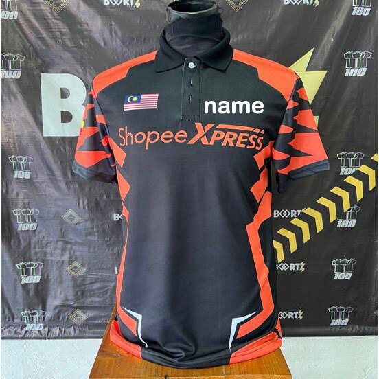 SHOPEE EXPRESS T-SHIRT JERSEY / Baju Microfiber Jersi / CUSTOM JERSEY ...
