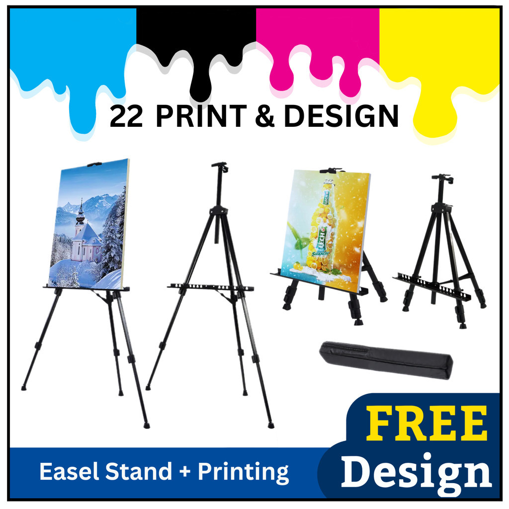 Easel Stand With Display Poster Board (FREE Design) a0 a1 a2 a3 a4 a5 ...