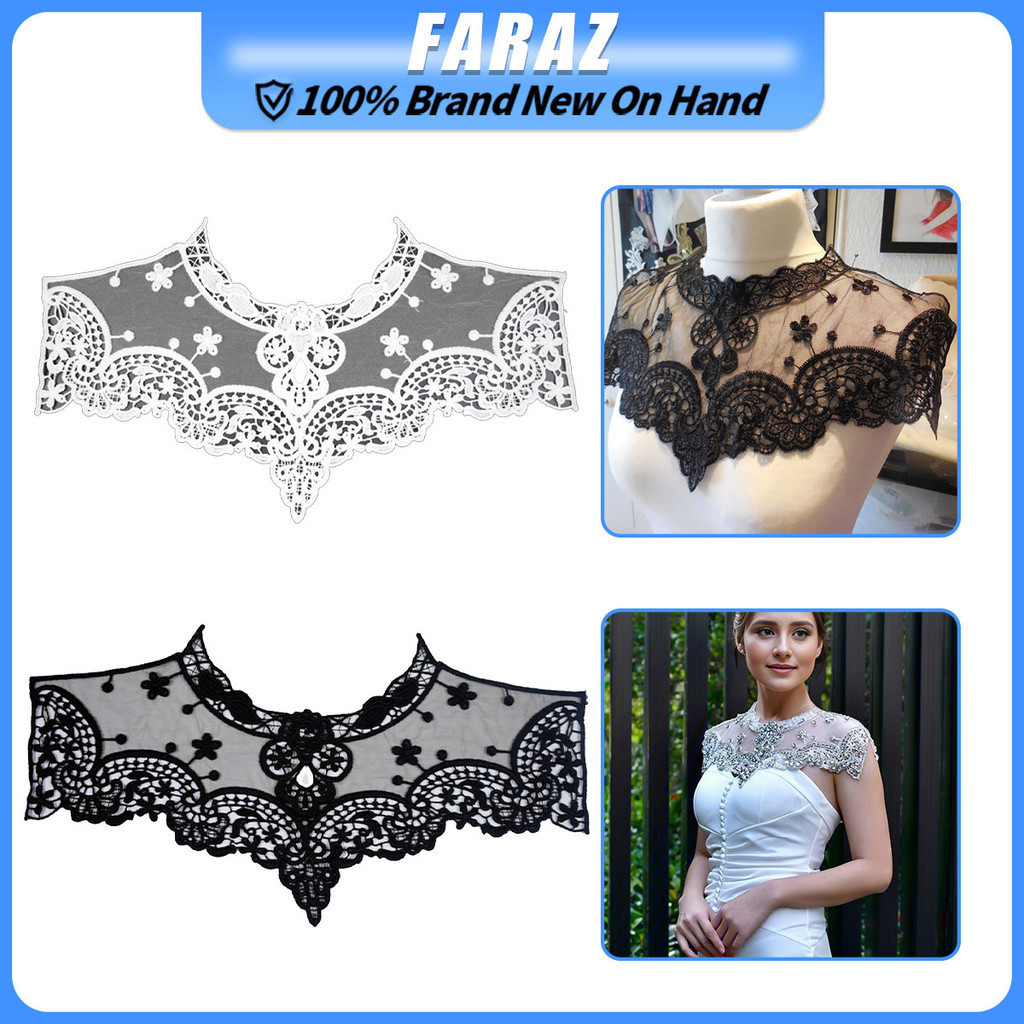 Lace Neck Embroidery Fake Collar Women Lace Shawl DIY Wedding Dress ...