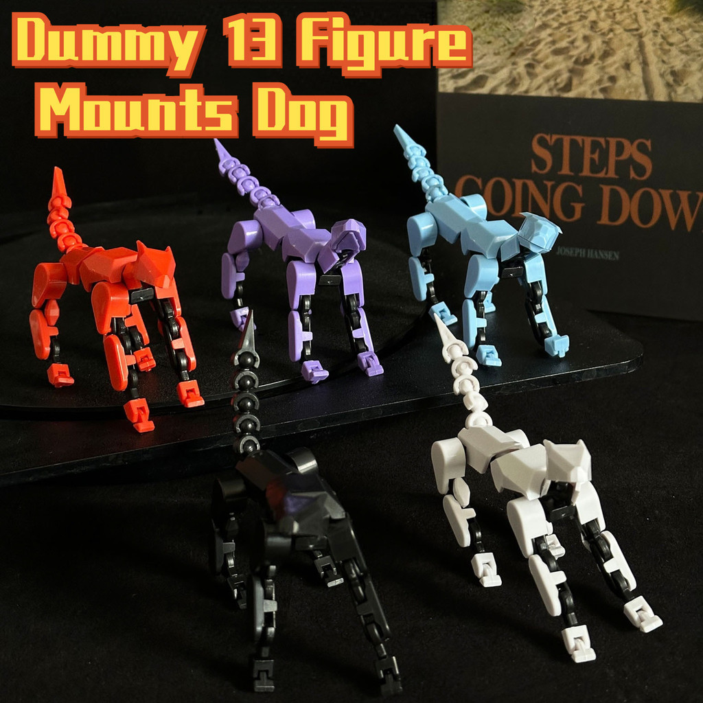Dummy 13 Figure Mounts Dog Lucky 13 Action Figure 3D Printing T13 Robot ...
