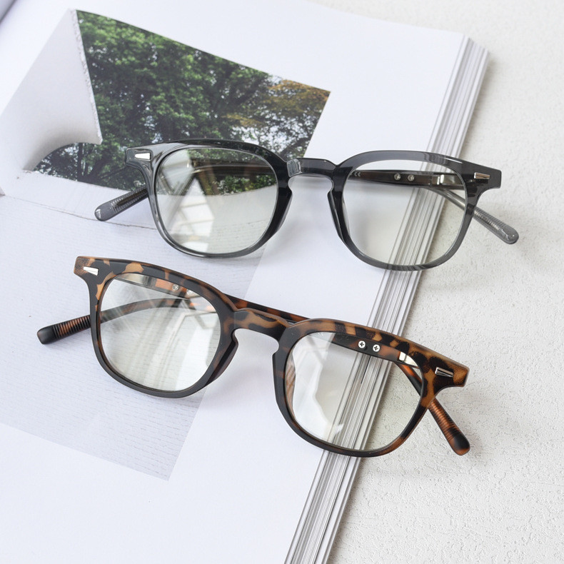 Small Square Spectacles Frame TR90 Retro Eyewear Men Women Korean-Style ...