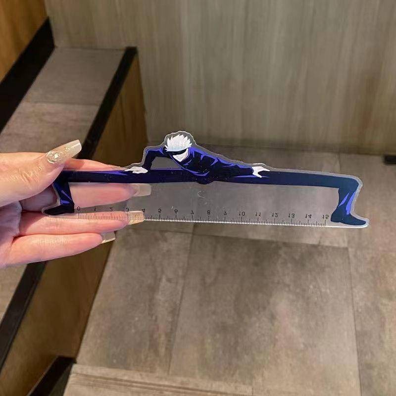 2024 Anime Jujutsu Kaisen Gojou Satoru Ruler Multifunction DIY Drawing ...