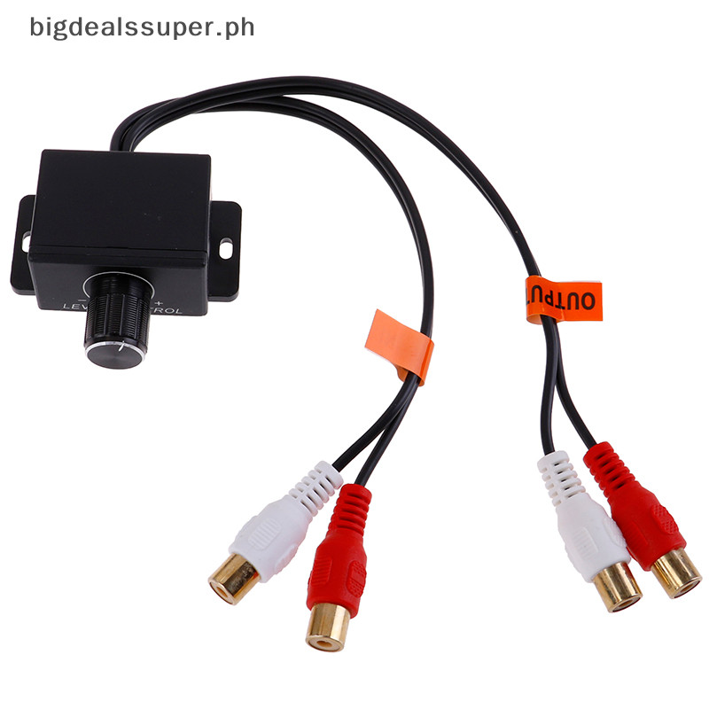 Pro Car Home Audio Amplifier Bass RCA Gain Level Volume Control Knob ...