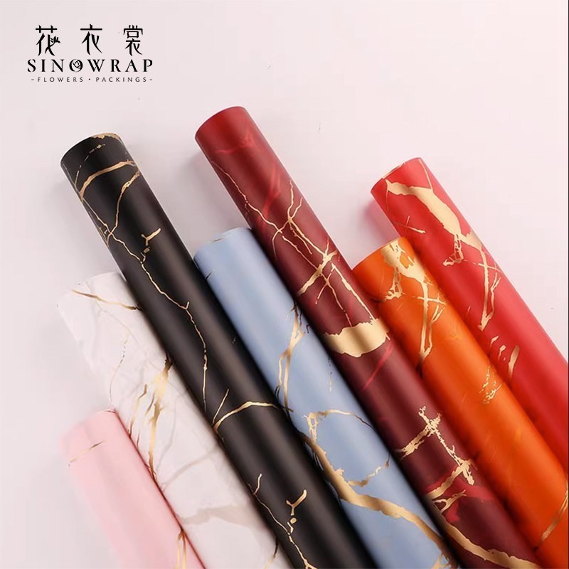 Mystyle FLOWER PAPER NS-DLS MOTIF MARBLE FLOWER WRAPPING WATERPROOF ...