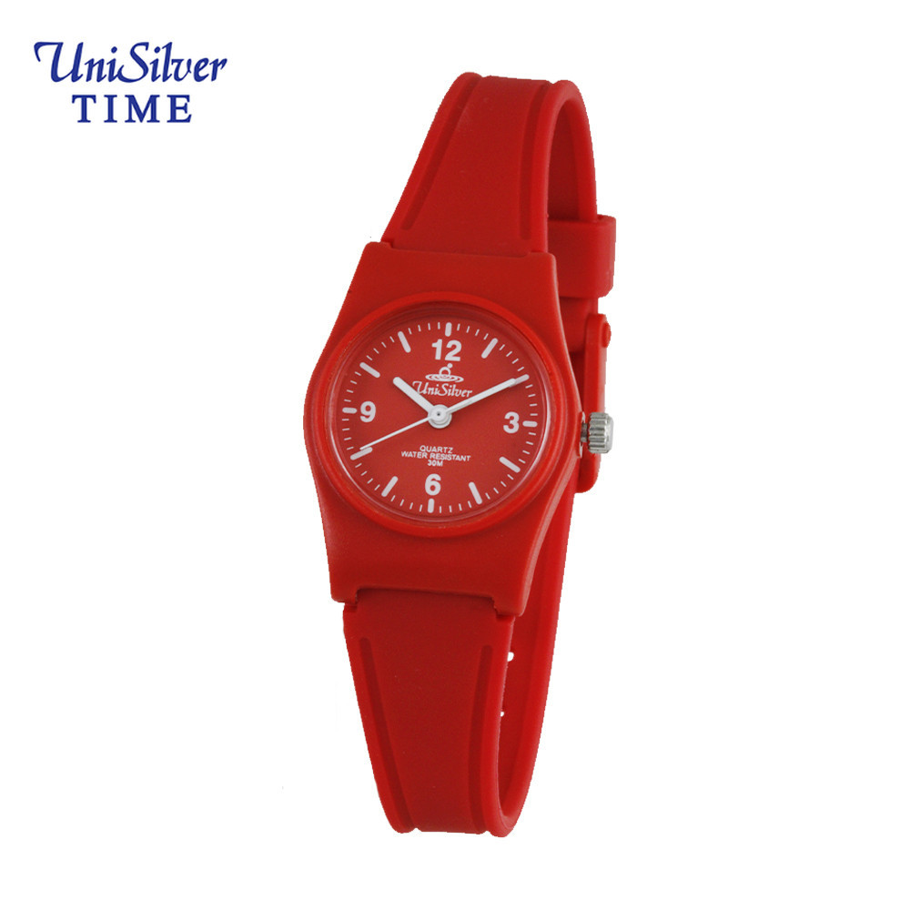 UniSilver TIME Women's Analog Red Rubber KW4789-2005 Watch | Shopee ...