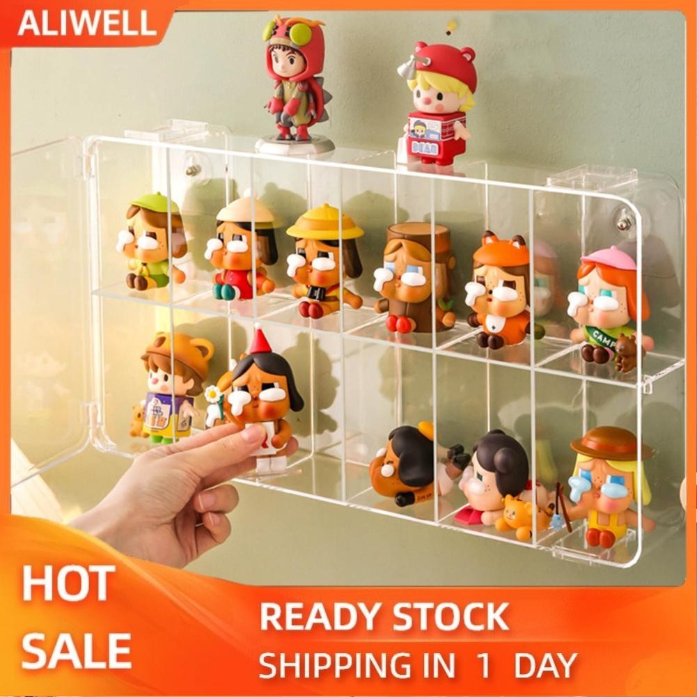 Aliwell Display Cube Transparent Durable Case Stackable for Small ...