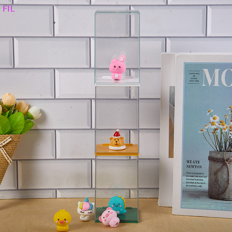 FIL Action Figure Storage Box Cartoon Doll Blind Box Display Case Dust ...