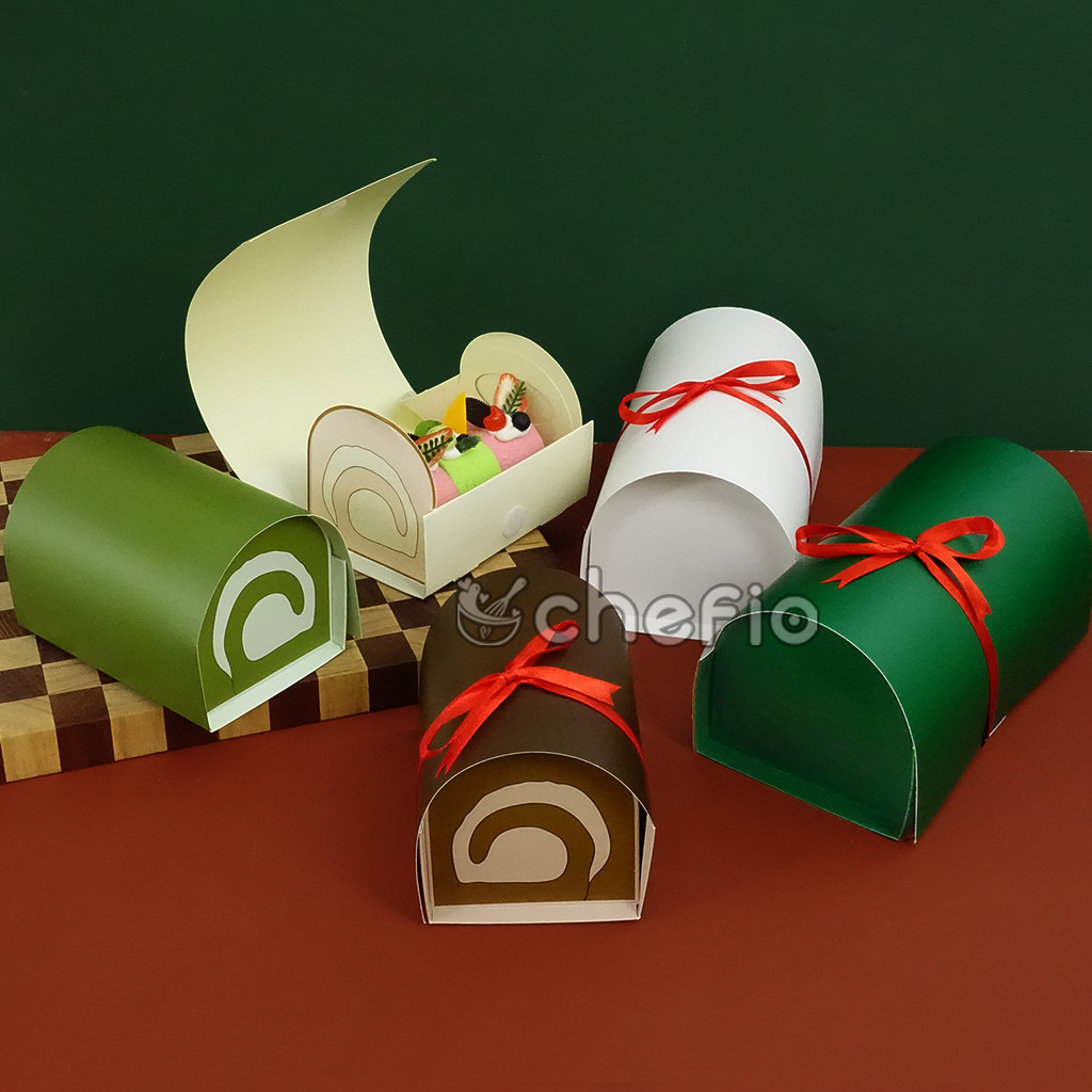 Cake Box Swiss Roll Sponge Cake Box Roll Korea Dus Hamper Food | Shopee ...