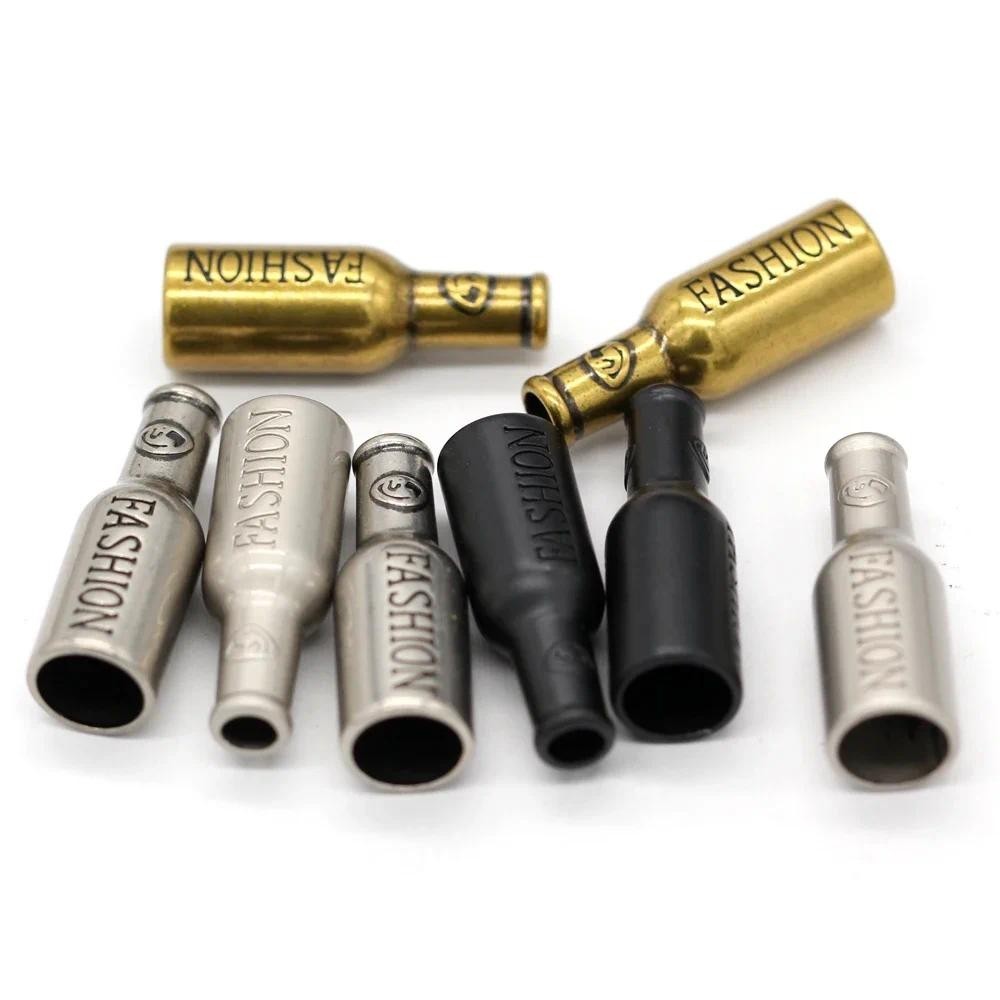 10Pcs/set Fashion Bottle Metal End Stopper Cord Rope Ends Lock Lanyard ...