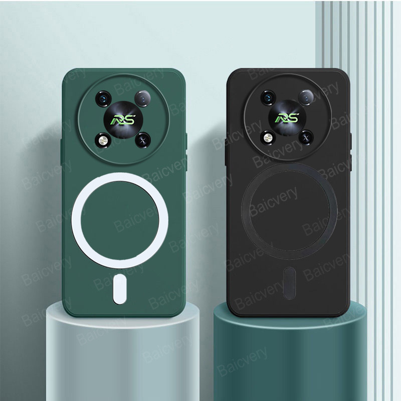 itel RS4 S666LN Case Colorful Matte Liquid Silicone Magnetic Wireless ...