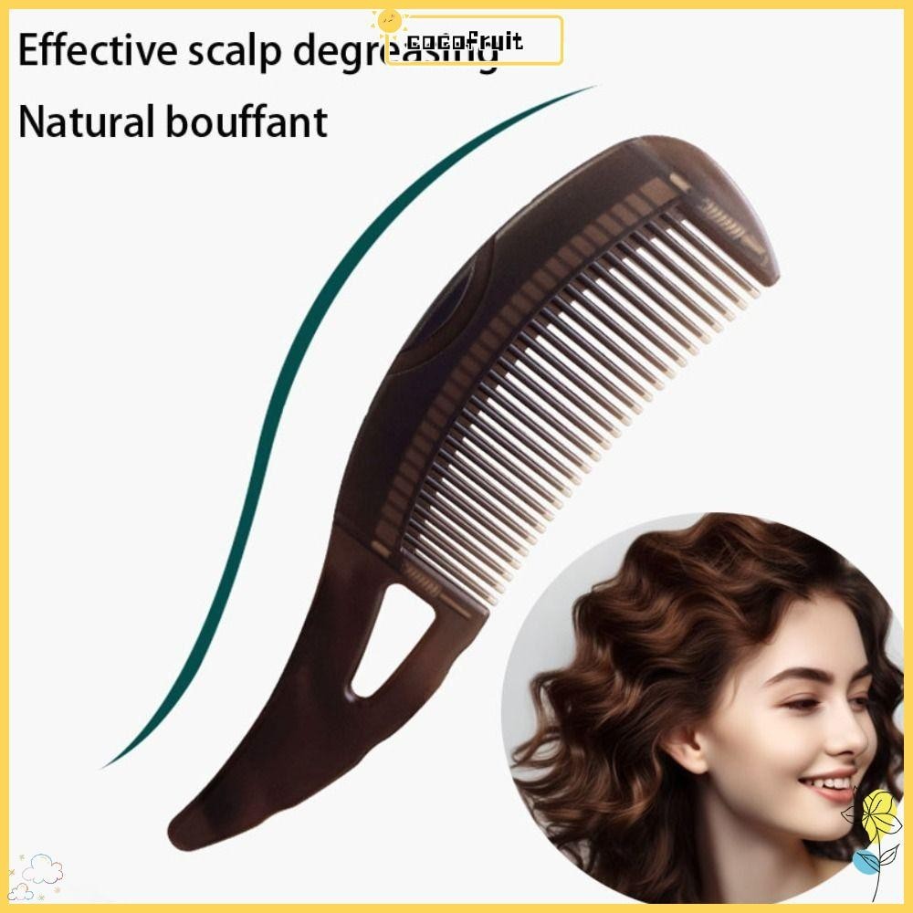 COCOFRUIT Anti-Dandruff Massage Comb, Anti-Static Hollow Parting Comb ...