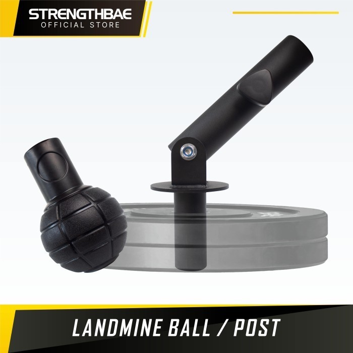 Landmine Post / Ball STRENGTHBAE Landmine Attachment T-Bar T Bar Row ...
