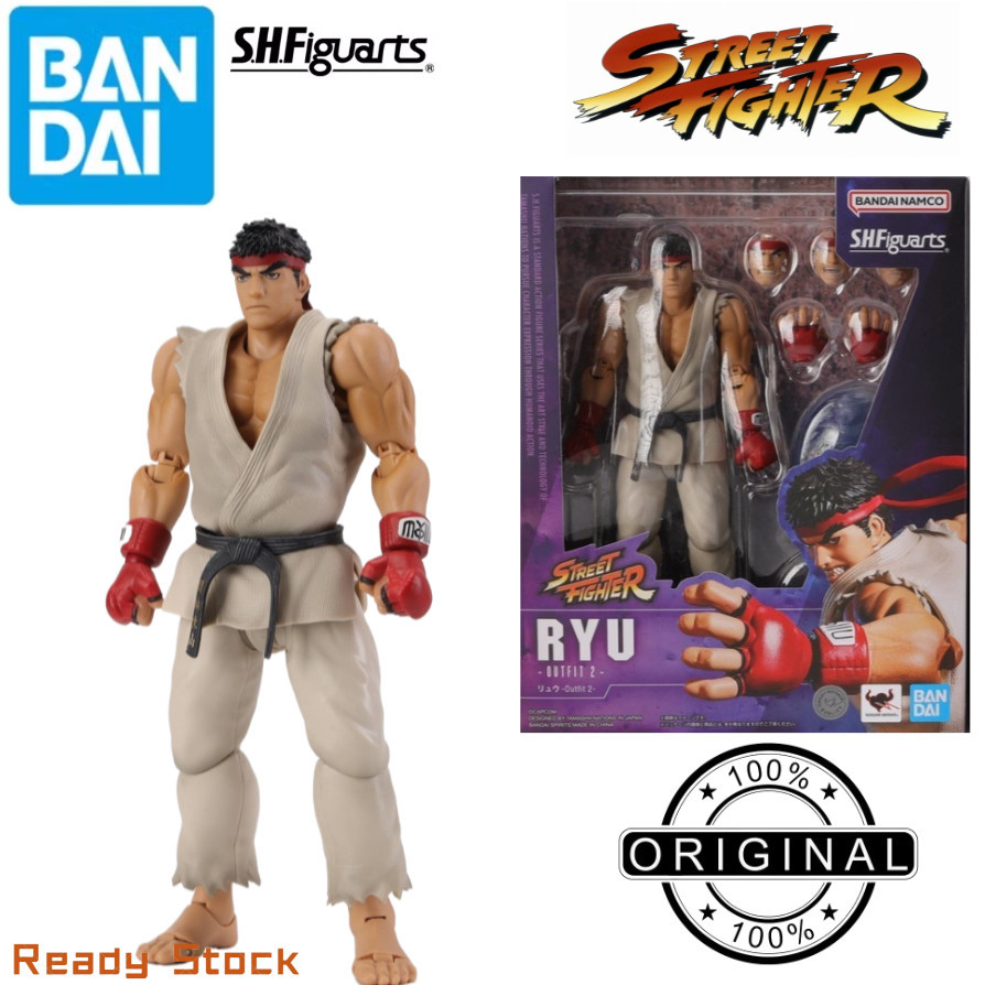 【In Stock】Bandai SHF Long Street Fighter Outfit2 White RYU Authentic ...