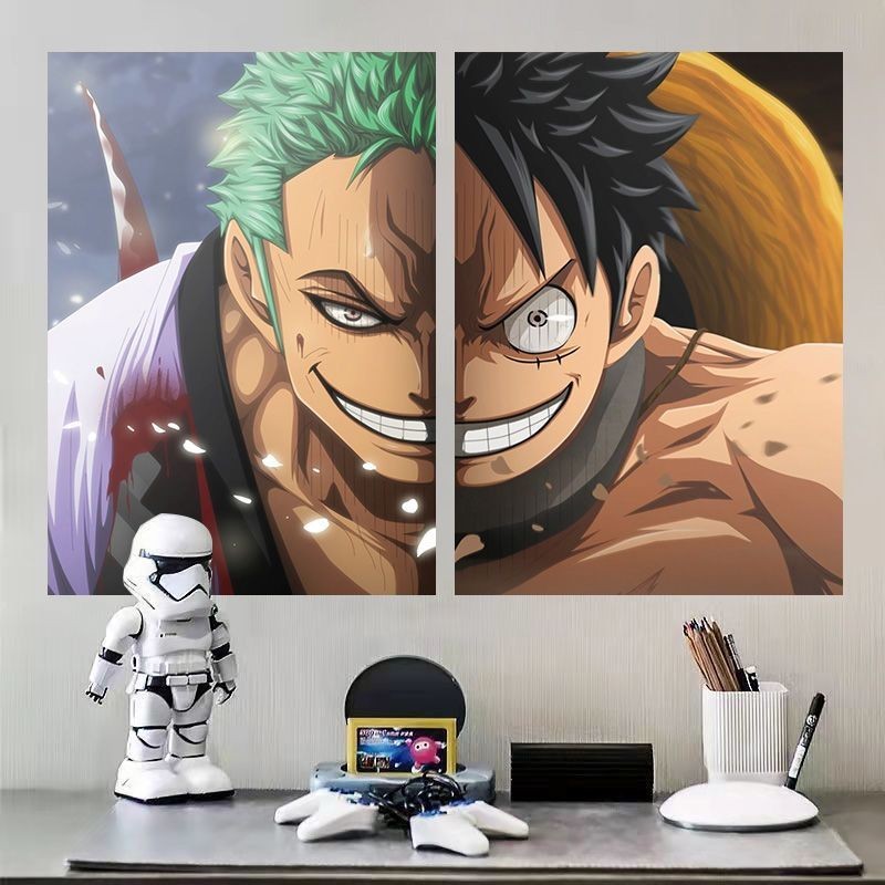 One PIECE Wall Poster Stickers Dormitory Stickers Room Decoration Anime ...