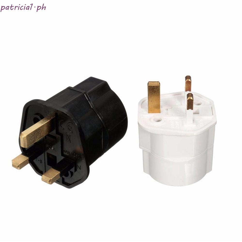 PATRICIA Adapter Fused Durable Practical EU 2 Pin To UK 3 Pin Travel ...