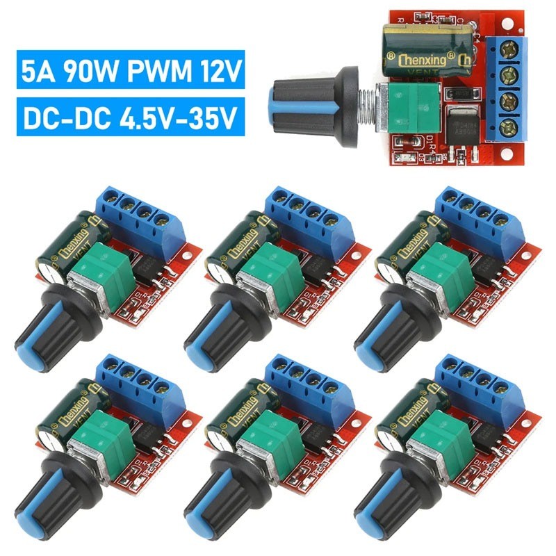 Voltage Regulator PWM DC Motor Speed Controller Stepless Speed Regulator Dimmer Power Controller ...